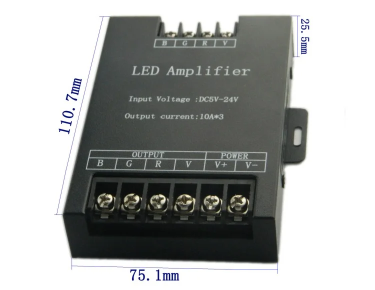 High Speed LED Amplifier - 300W RGBW LED Strips Repeater