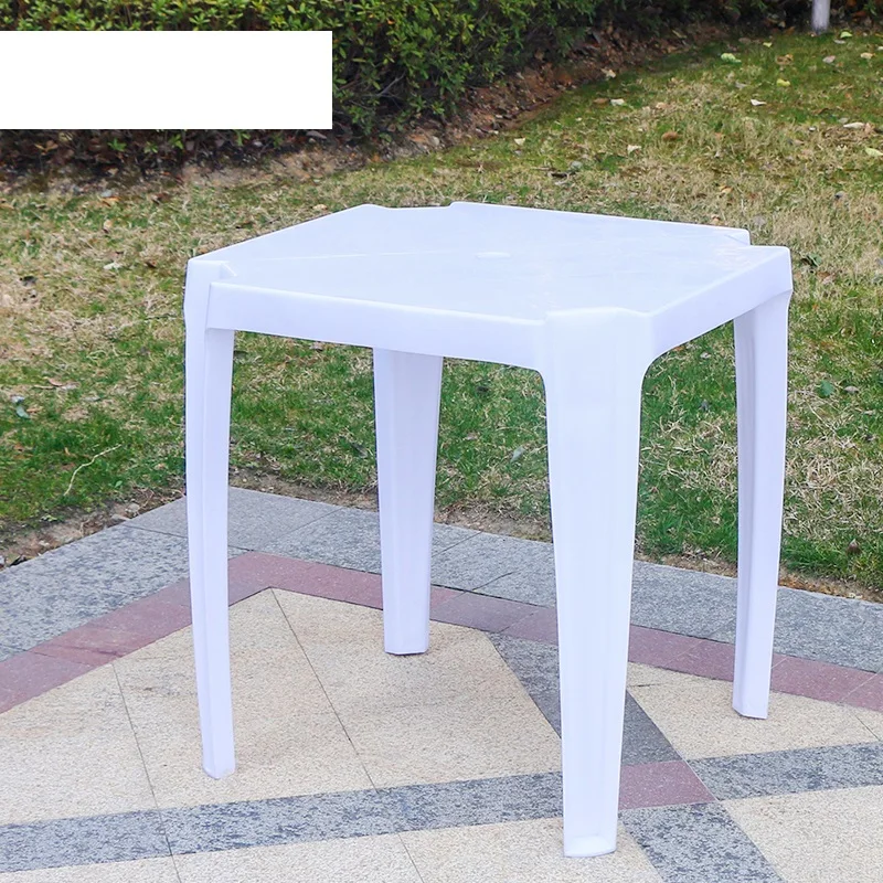 Wholesale White Garden Plastic Tables For Event High Quality Square ...