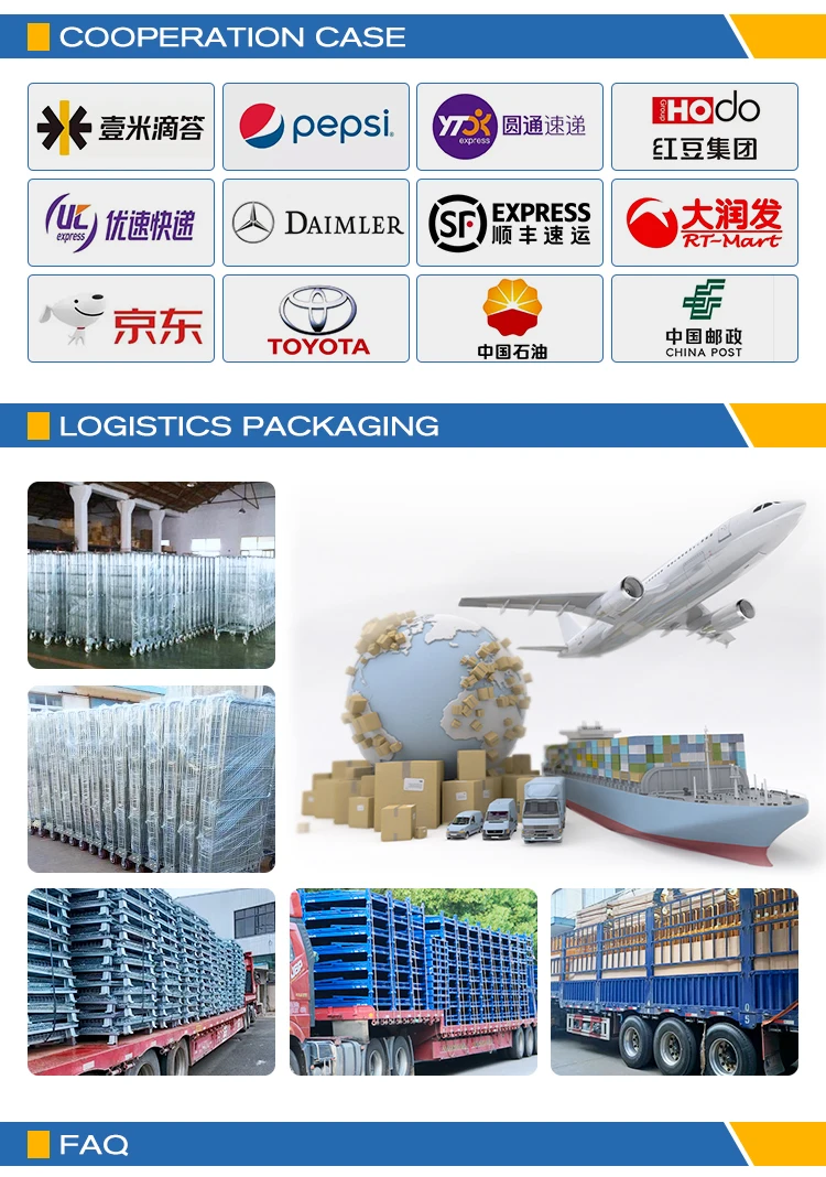 Wholesale Logistics Folding Roll Cage Trolley Transport Cart Rolling ...