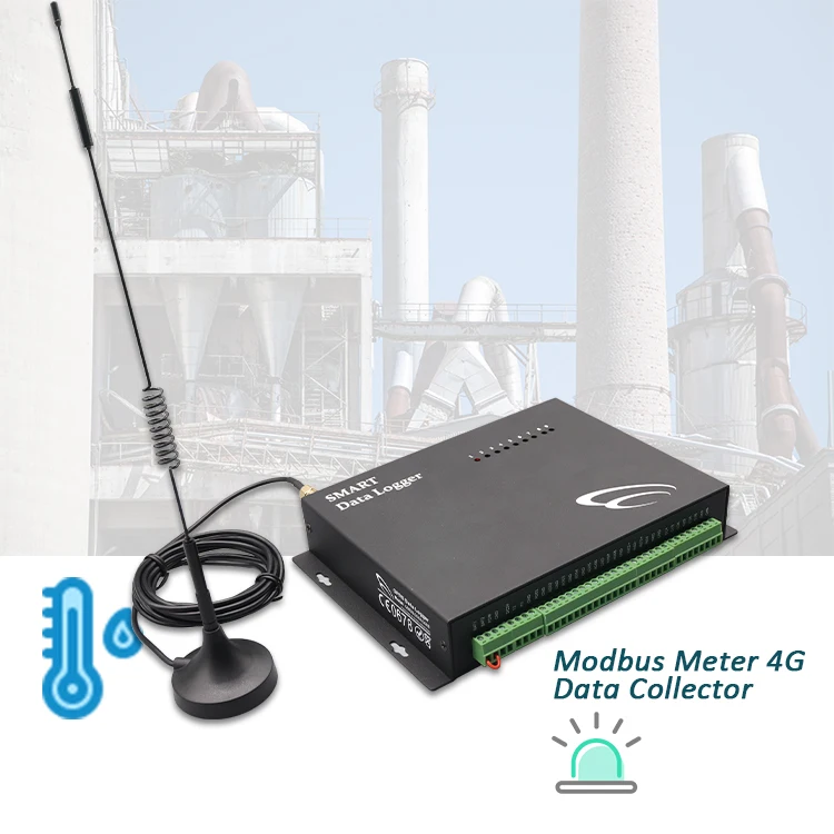 Data Logger Voltage and Temperature Measurement Modbus Meter 4G Analog Channels Data logger ...