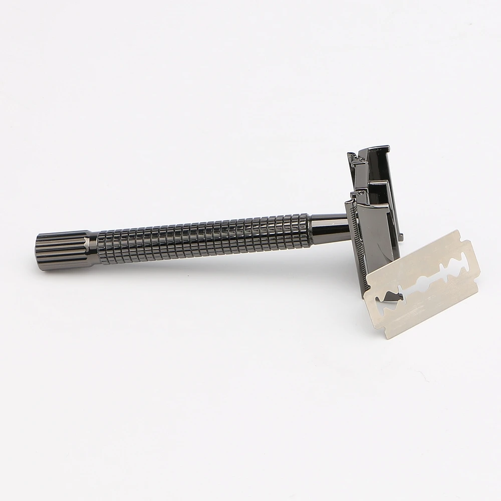 Eco Shave Safety razor Long Brass Handle Twist to Open&butterfly Open ...