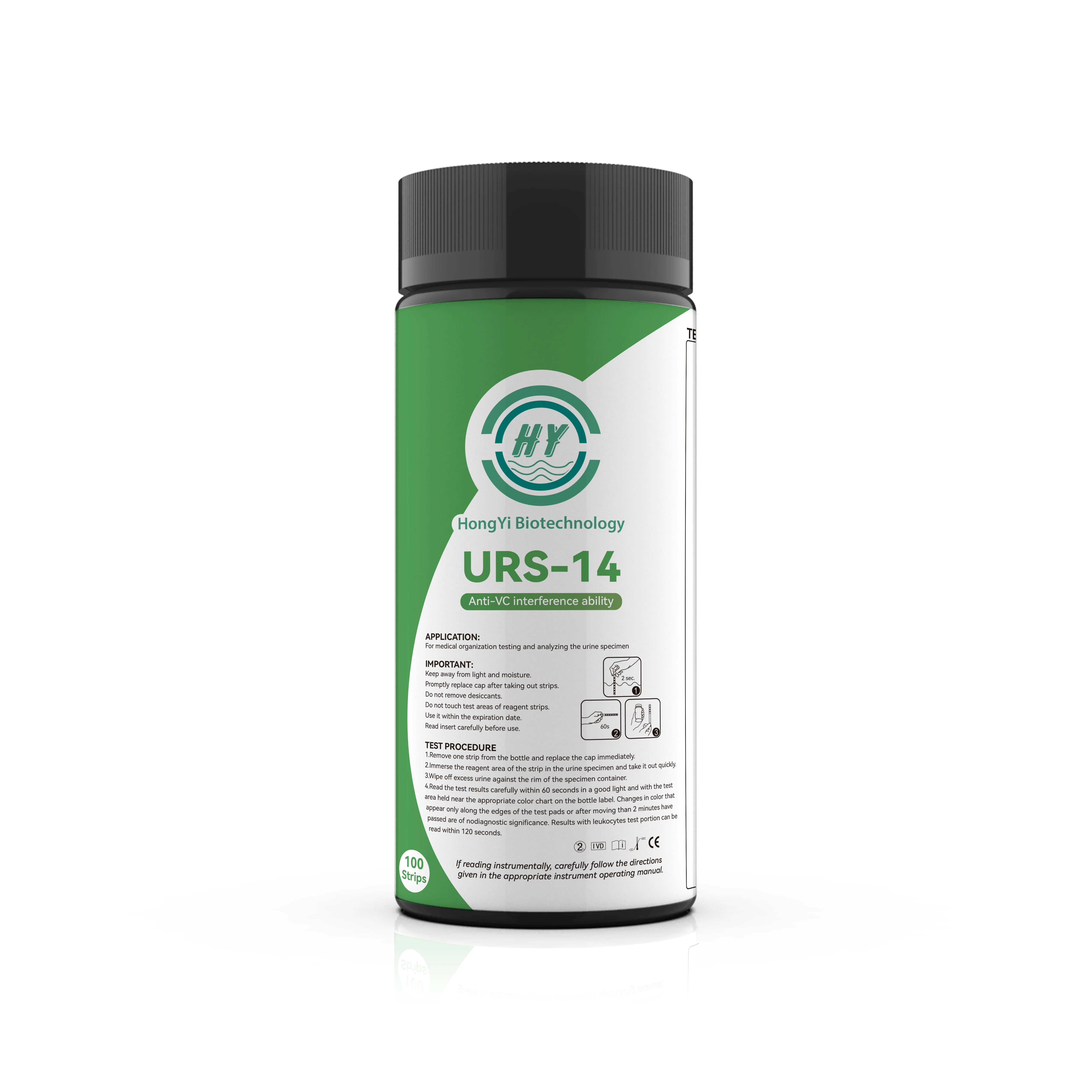 URS-14 100strips Urinalysis Reagent Test Paper Urine PH Test Strips ...