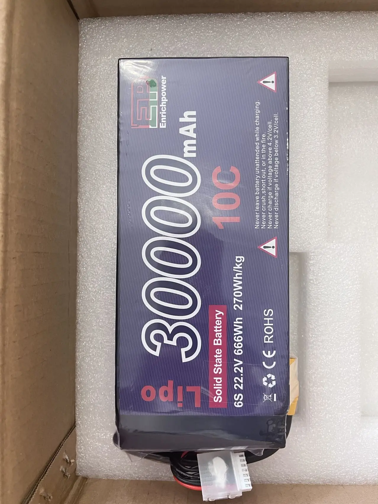 Ep Lipo Battery 22000mah 22.2v 6s 25c For Agricultural Uav Drone - Buy ...