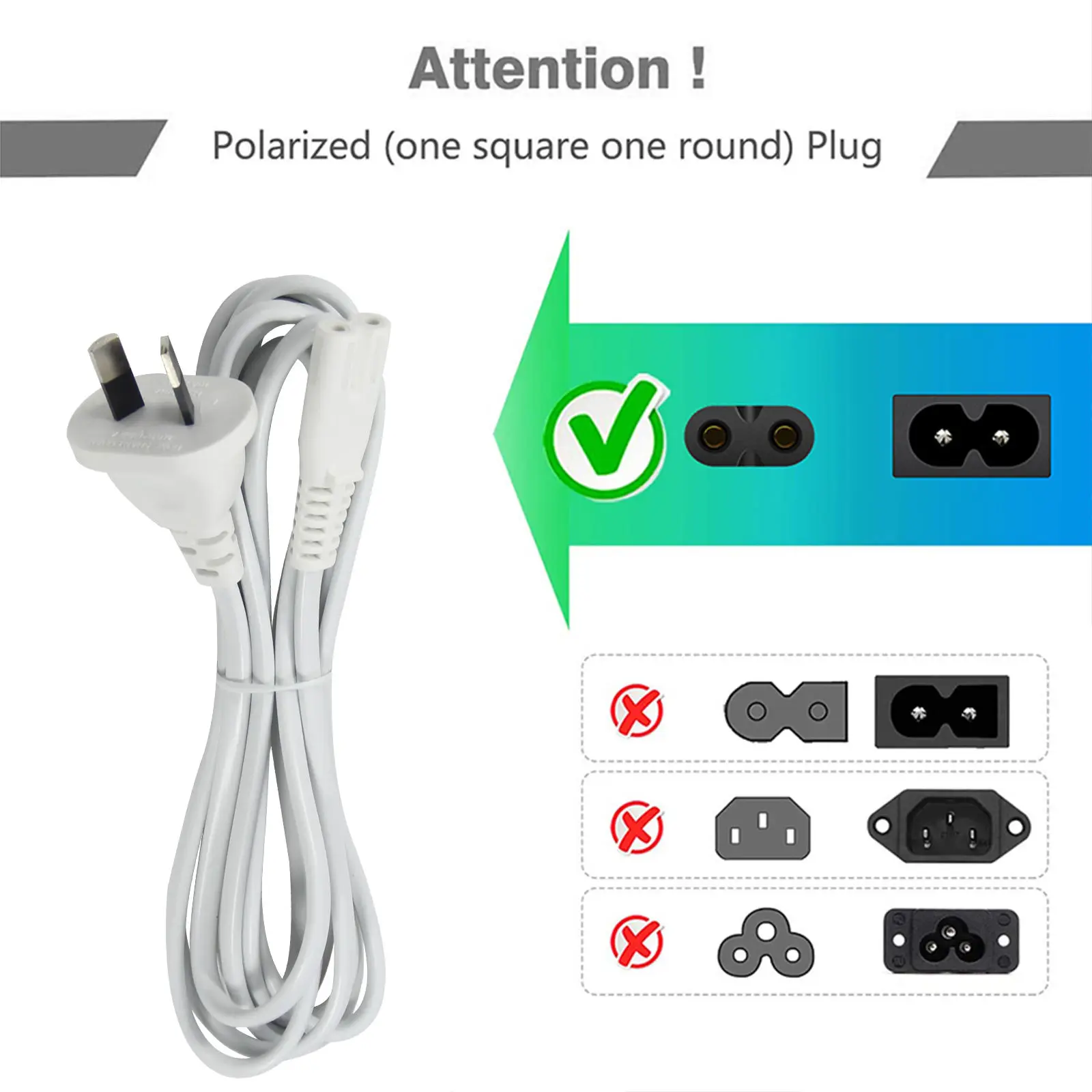 Heavy Duty Saa To Iec C7 Socket Ac Tv Ac Cord 220/240v Electric ...