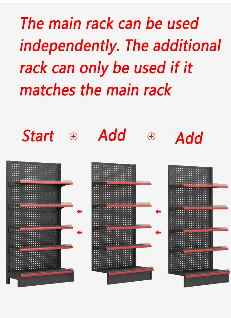 Factory Direct Sale Supermarket Shelf Display Racks Double Sided ...