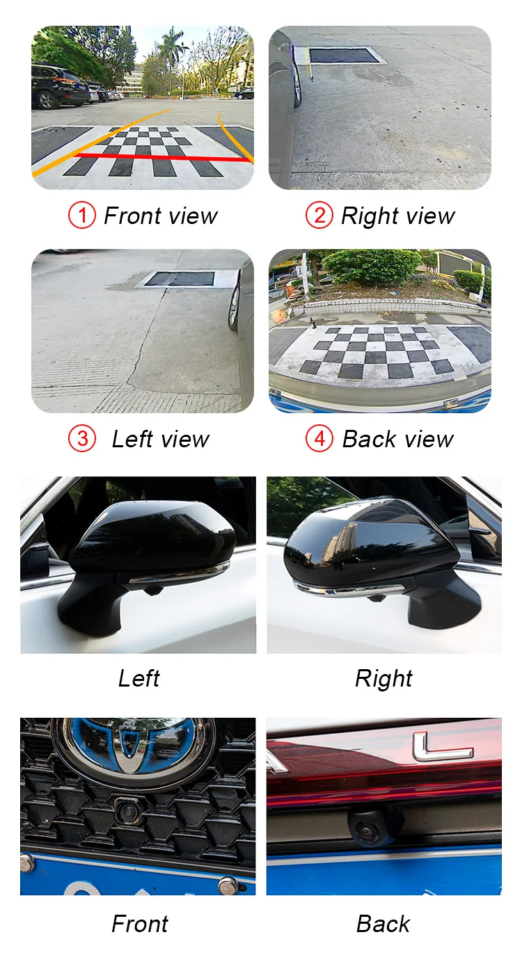 360 Degree Bird View Panorama System Camera for Toyota Honda Audi ...