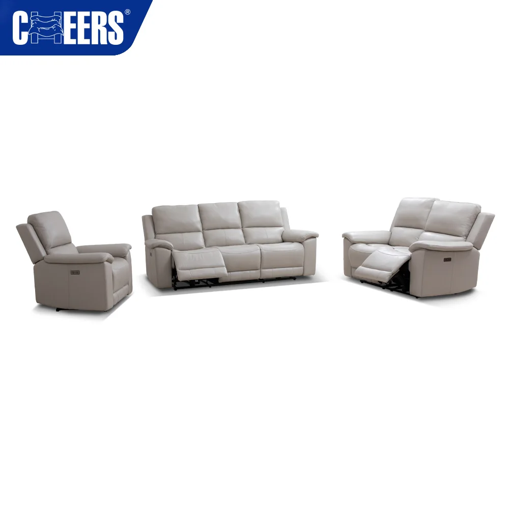 MANWAH CHEERS European Design Sectional Recliner sofa 3 2 1 seaters ...