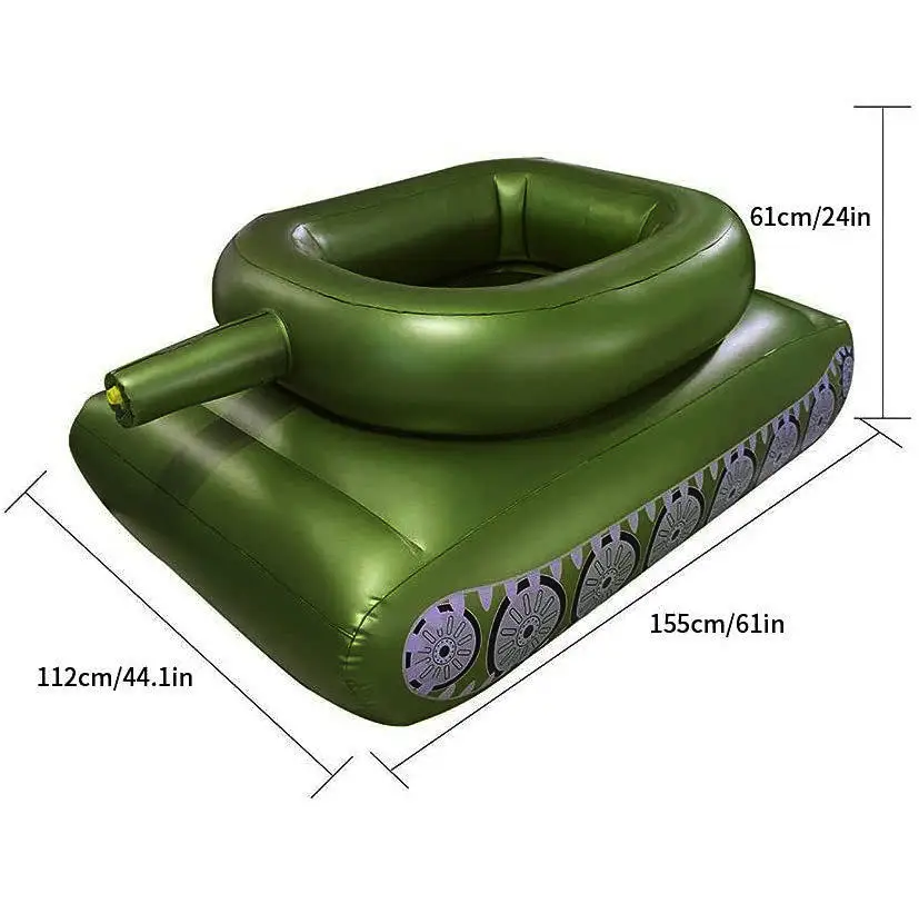 New Design Inflatable Tank Swim Pool Float Boat Island Water Play Toys ...