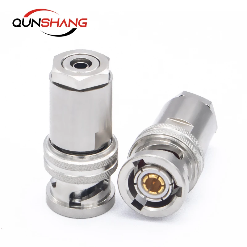 Triax Trb-j-316 Nickel Plated Male Coaxial Bnc Connector Oem