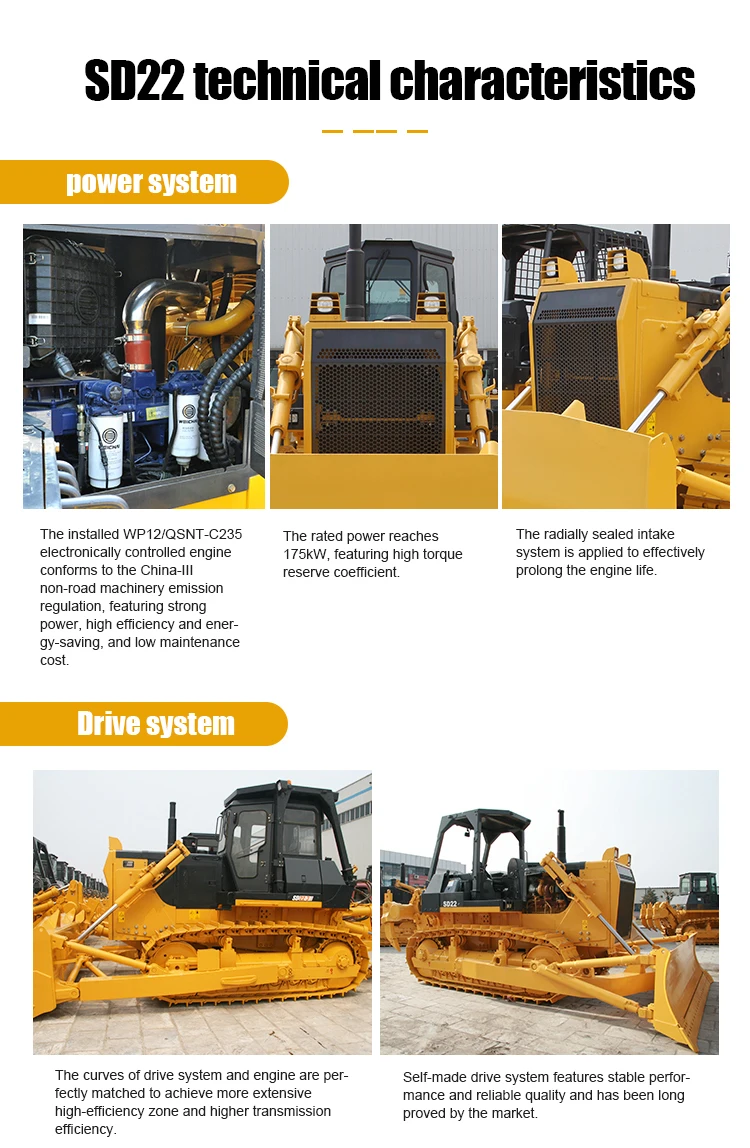 220HP Hengwang Dozer - Powerful Crawler Bulldozer for Sale