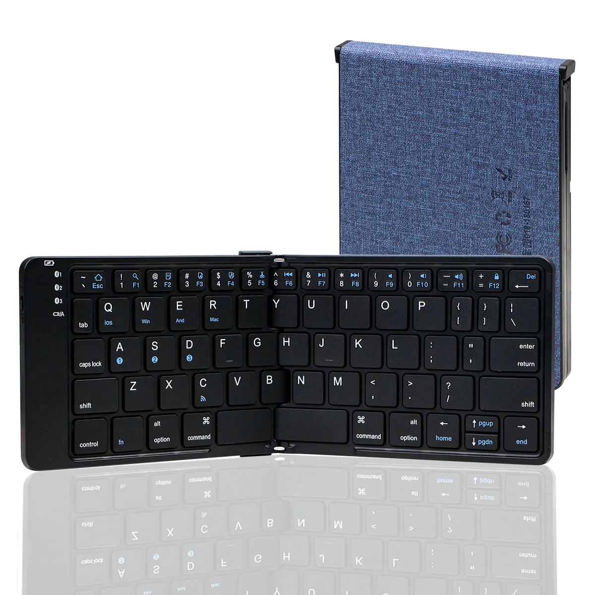 Wholesale Dual Fold Bluetooth Keyboard Compatible For Windows/android ...