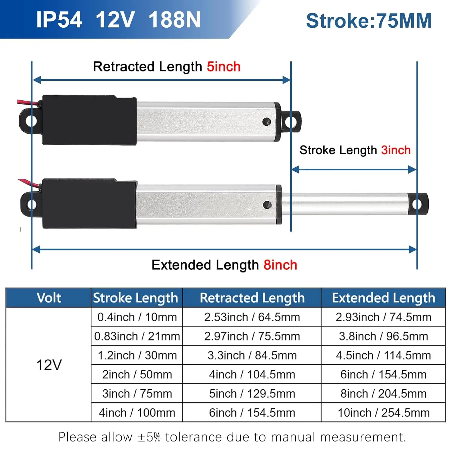 Tiny Telescopic Linear Electric Actuator Custom Stroke Micro Electric ...