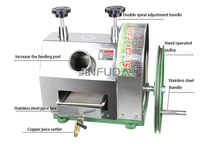 Manual Sugar Cane Sugarcane Press Juice Juicer Squeezing Extracting ...