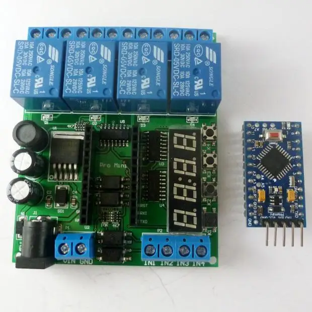 4 Channel Pro Mini Relay Expansion Board Diy Relay Plc Power Sequencer ...