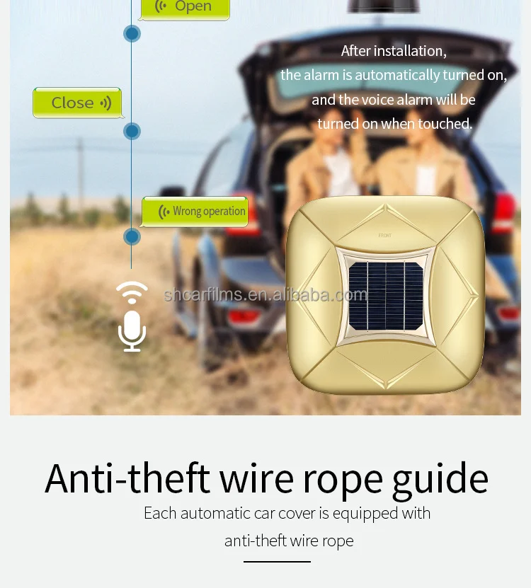 Newest Solar Gps Automatic Remote Control Outdoor Car Vehicle Tent ...