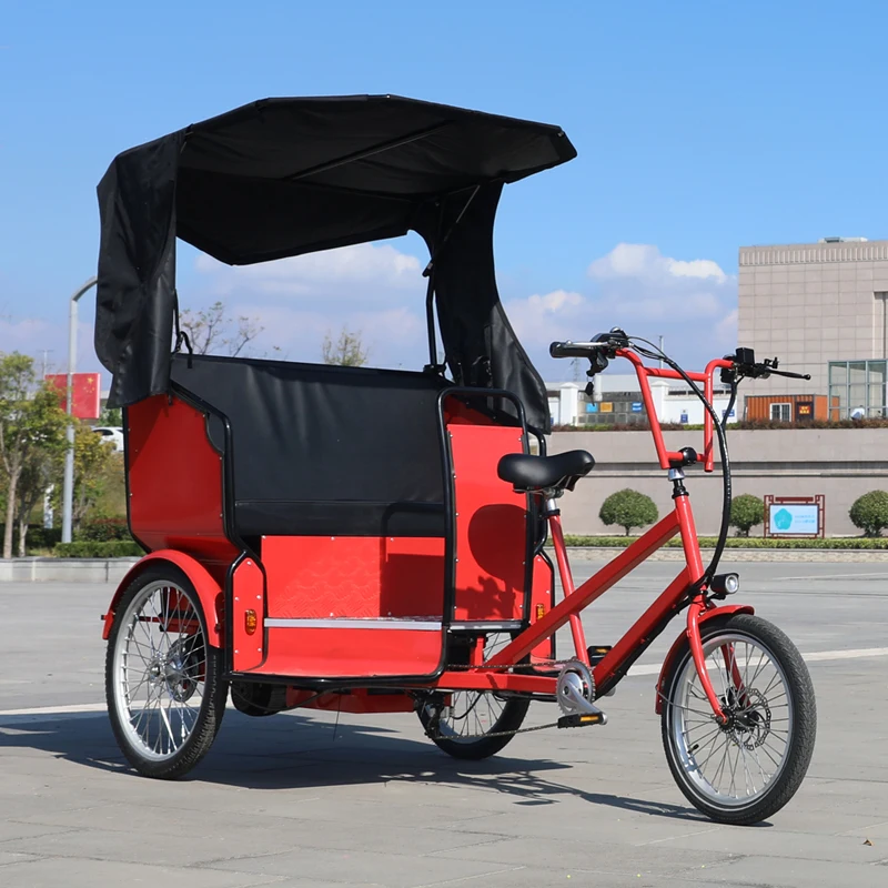 3 Wheels Taxi Electric Rear Loading Rickshaw With Pedal Assistant Auto ...