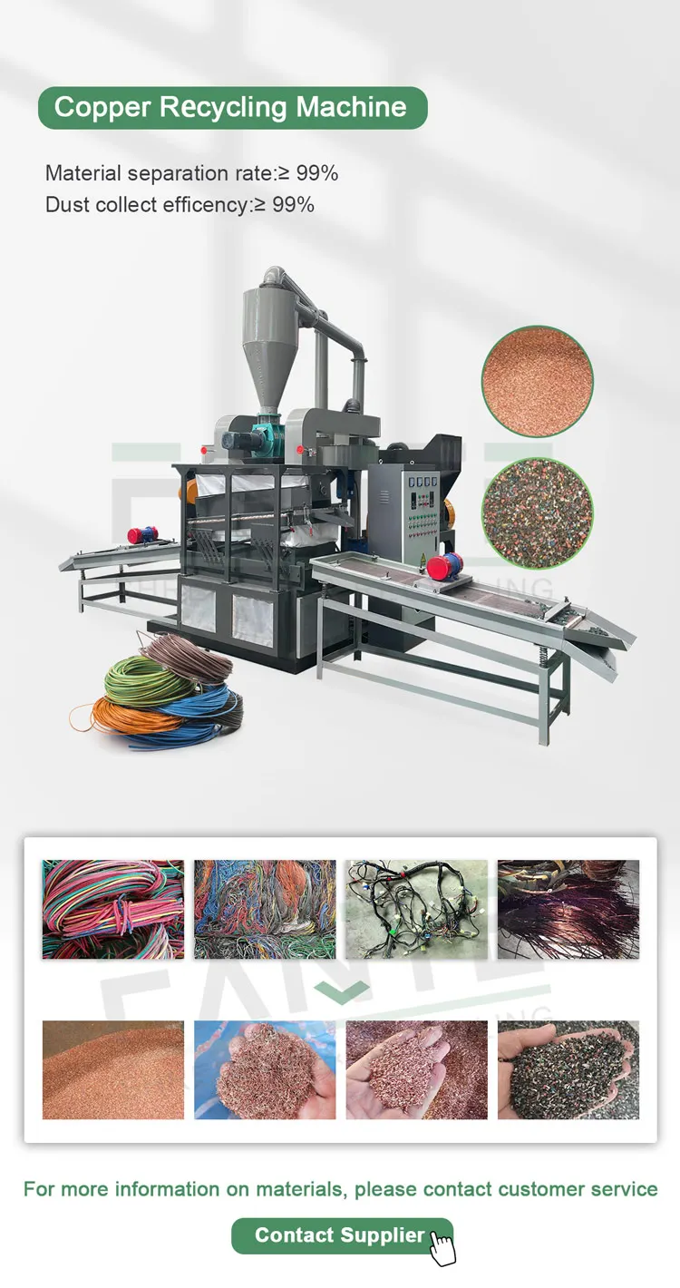Fante Cable Wire Granulator Scrap Copper Wire Recycling Copper Wire ...