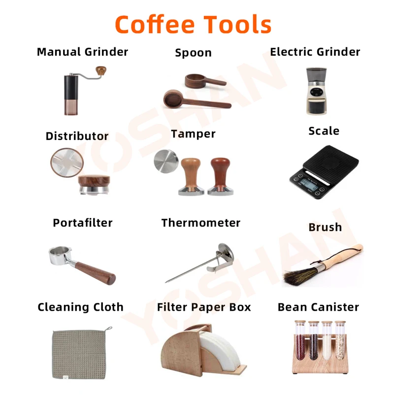 Barista Kit Espresso Supplies Bar Shop Accessories Set Scale Tamper ...