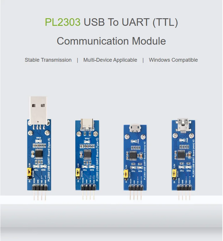 Pl2303 Usb至uart (ttl) 通信模块，微型/a型/c型连接器 - Buy Pl2303 Usb至uart (ttl) 通信模块 ...