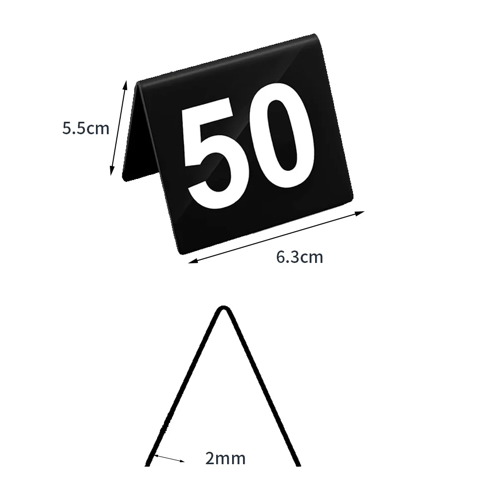 Number Sign Plate Table Signs With Number Seat Card For All Conference ...