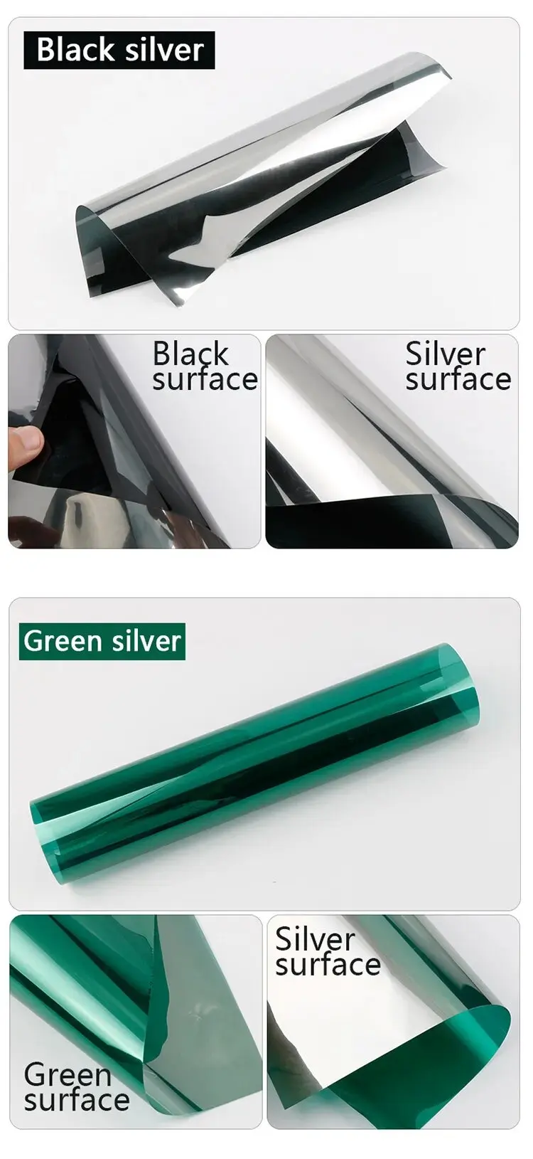 Heat Reflective Uv Protection Film Window Privacy Tint Film Decorative ...