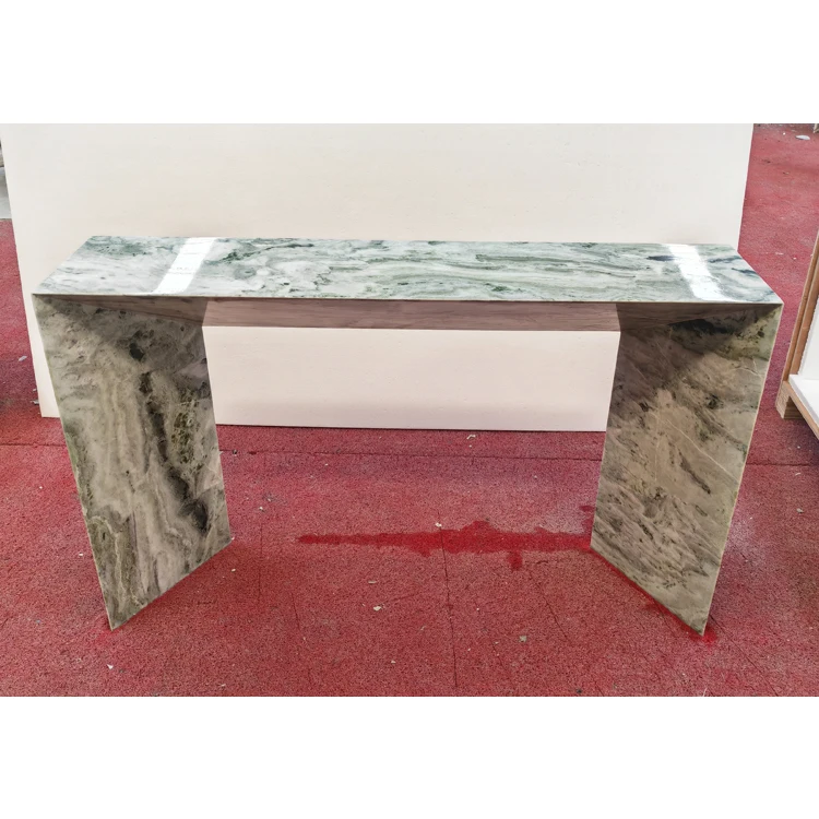 Italian Modern Green Onyx Table Marble Stone Hallway Table Top Luxury ...