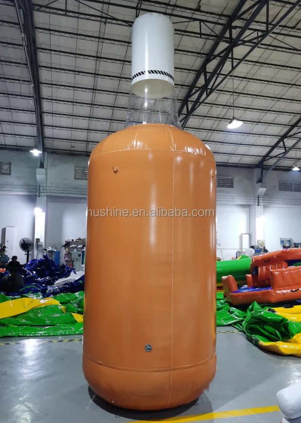 Custom Advertising Giant Inflatable Beer Bottle Model Balloon