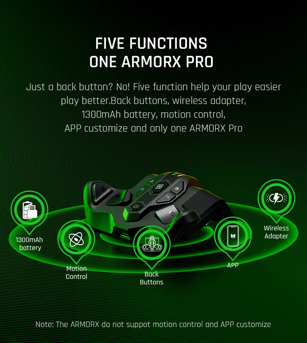 ARMORX Pro Wireless Back Button for Xbox Series Controllers