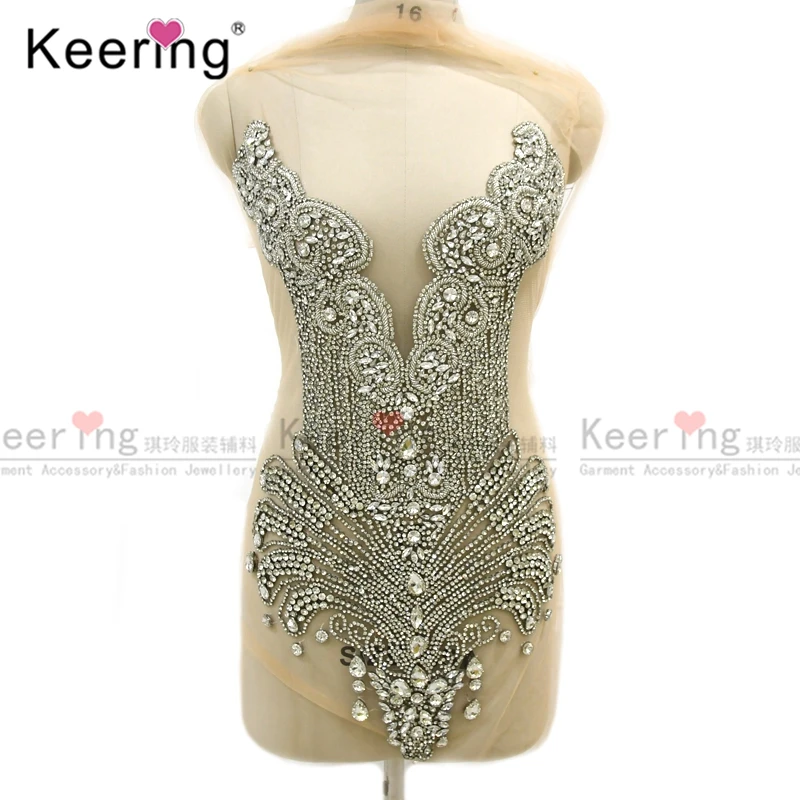 Full Body Rhinestone Applique Crystal Panel - WDP-245-1