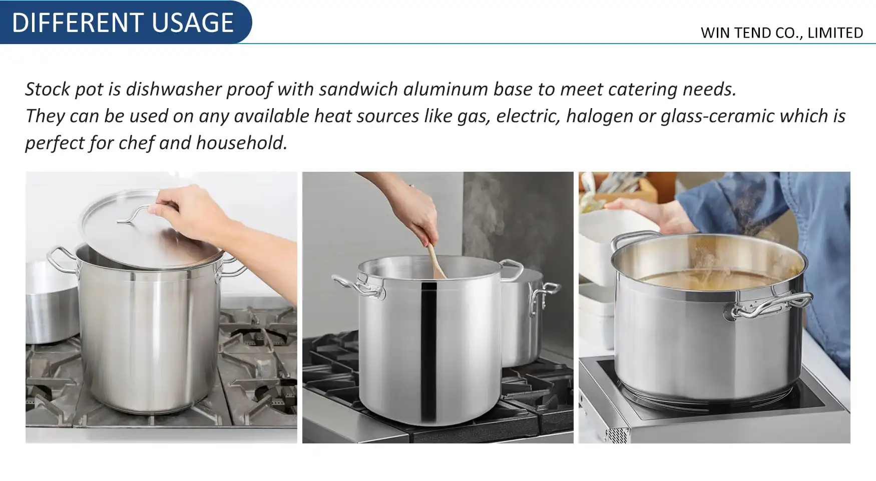 Restaurant Customization Big Cooking Pots Commercial Cooking Pot Set ...