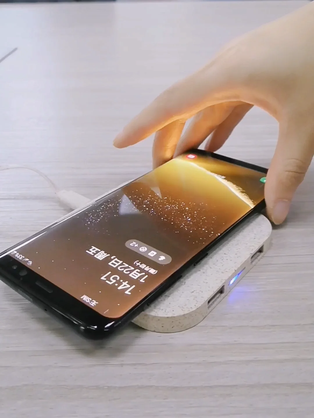 New Mini Eco Biodegradable Wheat Straw Charger Pad Material 5w Square ...