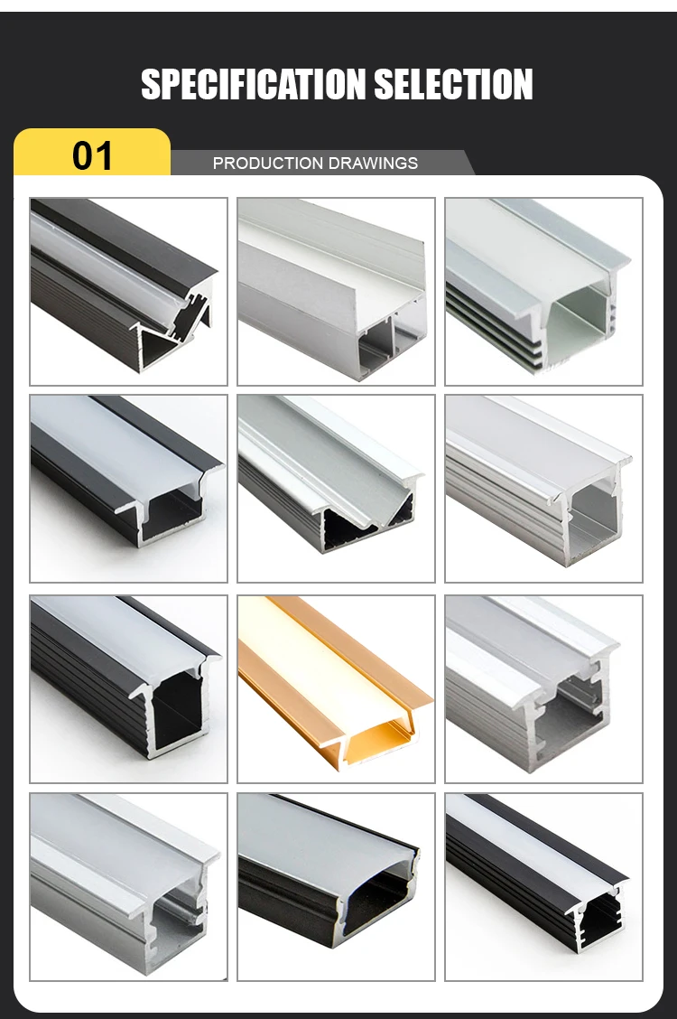 Wholesale Aluminium Tube Channel Linear Light Profiles Extrusion For ...