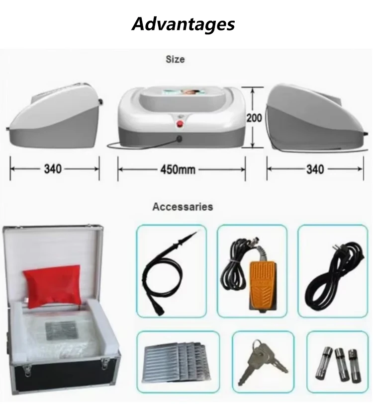 Electrolysis Permanent Hair Removal Machine 0.01mm Electrolysis Hair ...