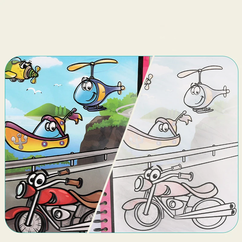Magic Water Drawing Book - Reusable Coloring Fun for Kids