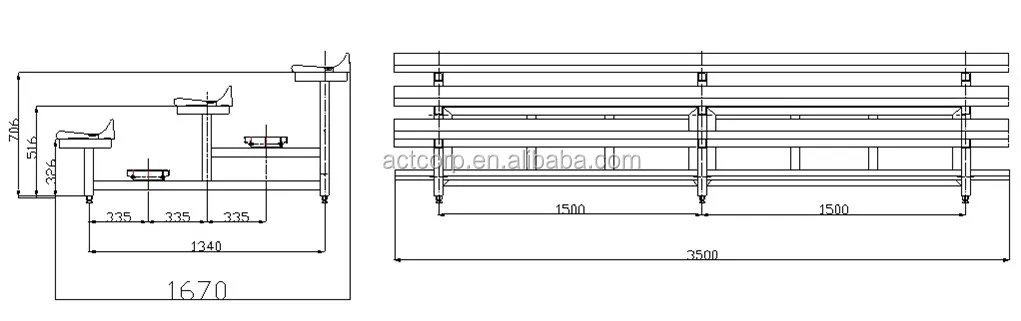 Portable Aluminum Stadium Seating Stand for Football Field LD-3
