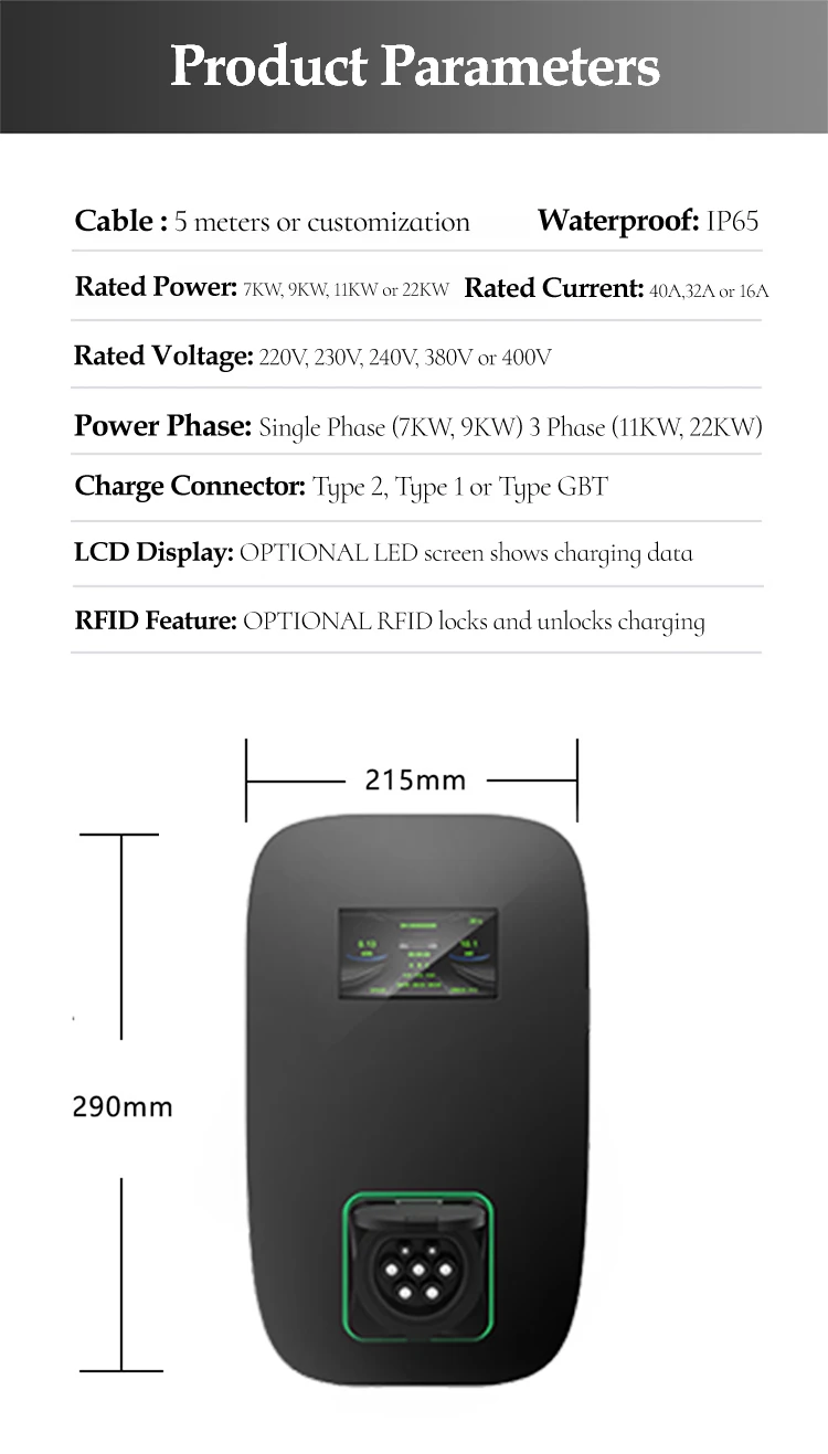 Diboev Type2 22kw 32a 3 Phase Ocpp 1.6j Wallbox 22kw Ev Wall Charger Ev Charging Station With ...
