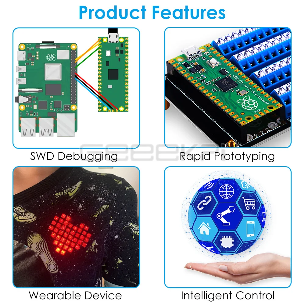 Raspberry Pi Pico /Pico W GPIO Screw Terminal Hat Pico Expansion Board ...