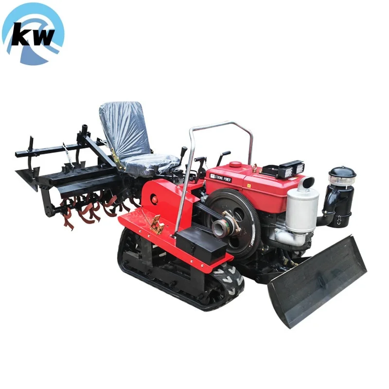 Diesel Farm Tracked Rotary Tiller Machines - Buy Rotary Tiller Machines ...