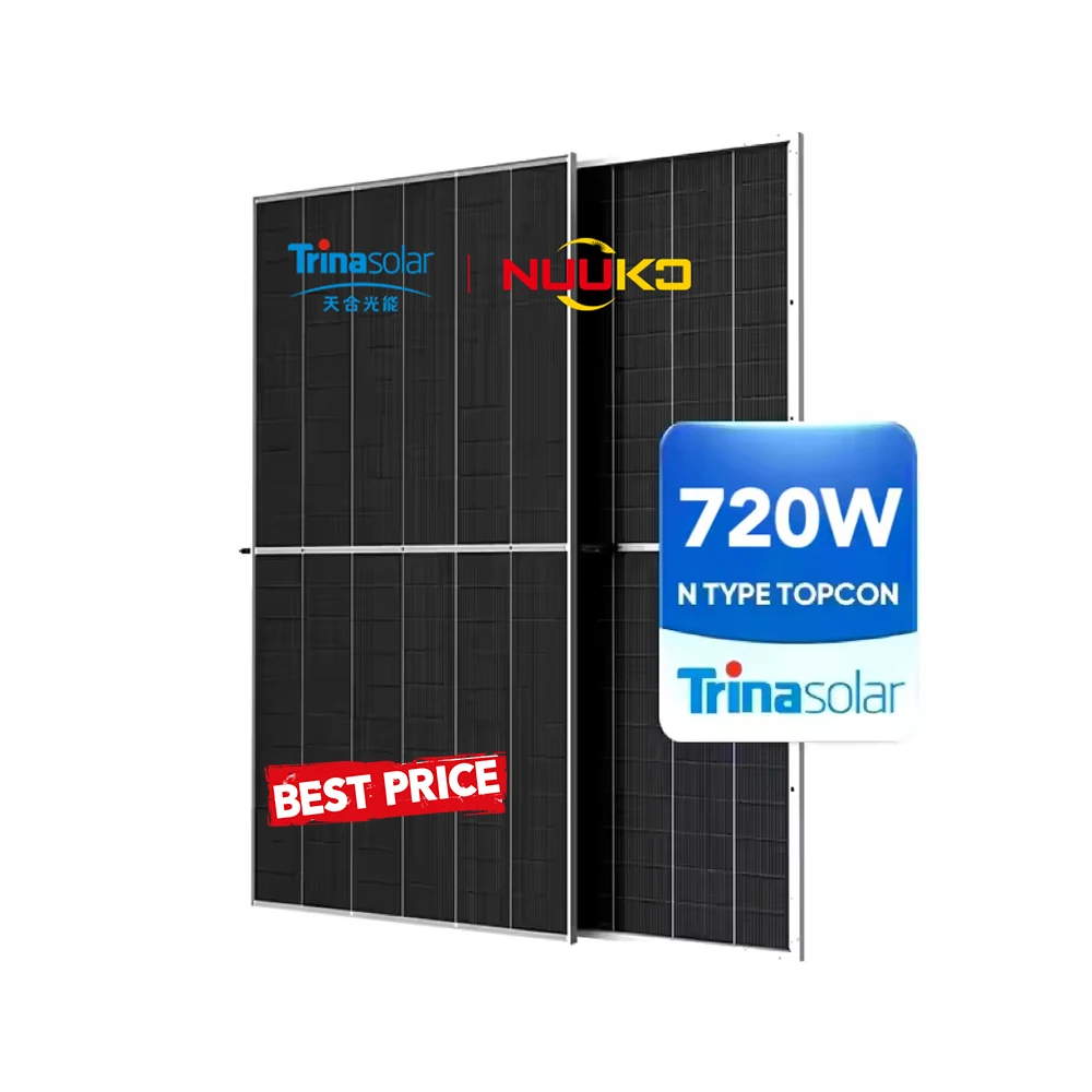 Trina 710w Solar Panels TSM-NEG21C.20 Dual Glass PV Module 685W 700w 710W 720w Max Power Ran ...