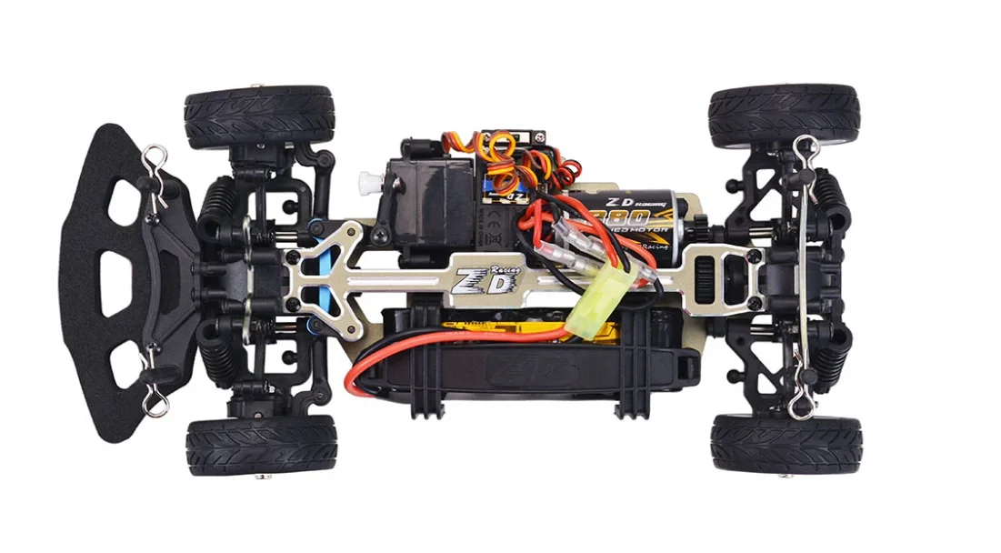 High Speed 1/16 Scale RC Car - Metal Chassis & Brushless Motor