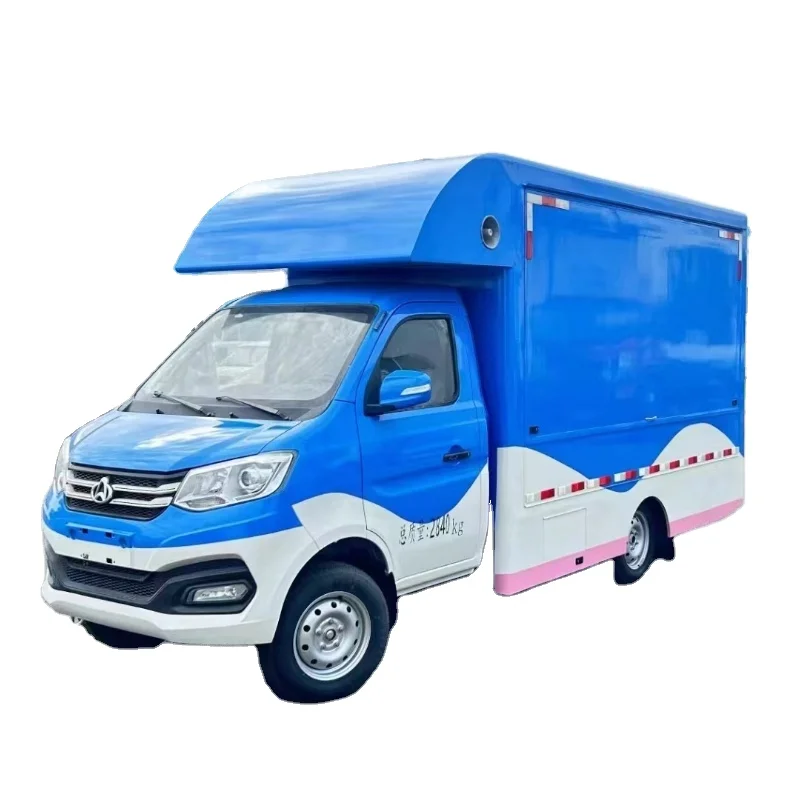 Mobile multifunctional catering, barbecue, cold drink, milk tea car ...