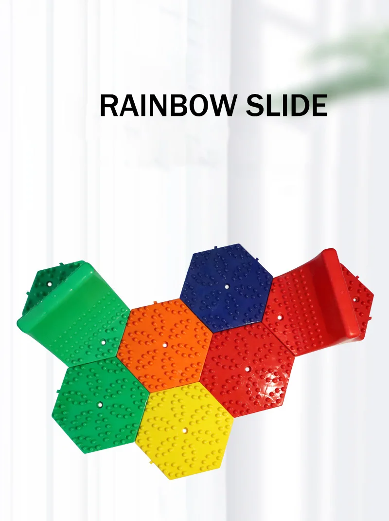 Colorful Dry Kids Plastic Slip Slide Rainbow Slide For Sale - Buy ...