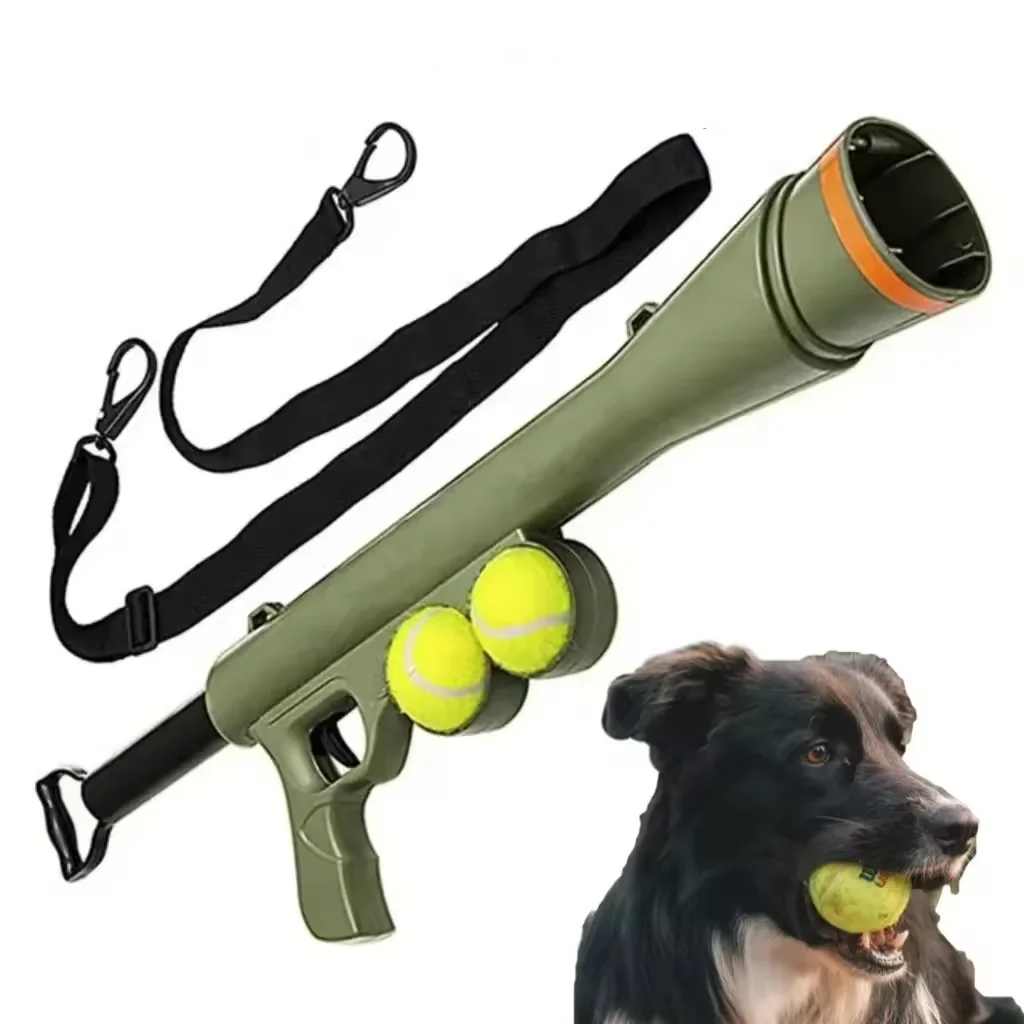 Pawise Ball Launcher Gun - Interactive Dog Toy for Training