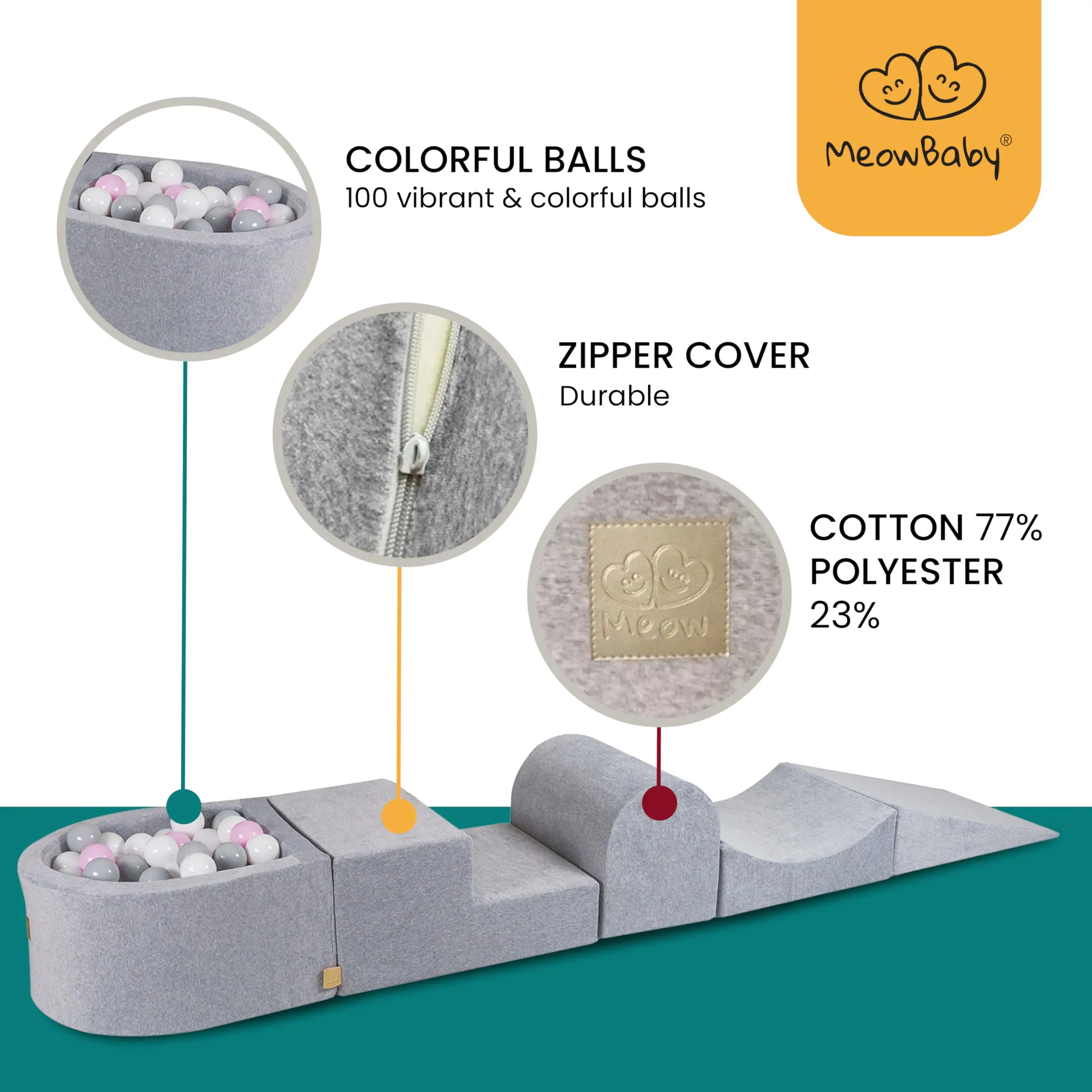 Kids Sofa Creative Colorful Toddlers Kids Ball Pool Ball Pit Soft Play ...