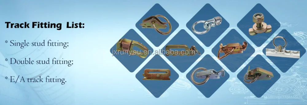 Forged E Track Accessories Stud Fitting With D Ring Mbs 2727kgs/6000lbs ...