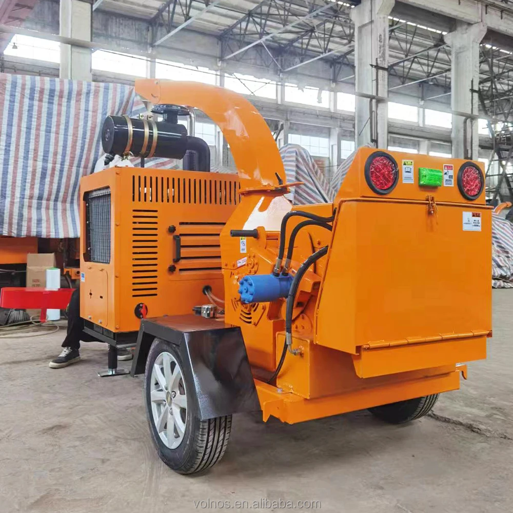 40 Hp Diesel Wood Chipper Forestry Machinery Wood Chipper Shredder ...