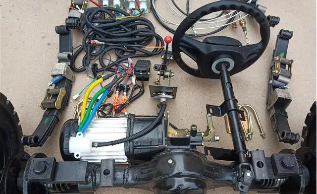 3000W off Road Dirt Motors EV 4X4 Electric Car Truck Vehicle