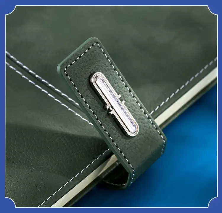 Luxury Leather Notebook with Custom Logo Pen & Vacuum Cup
