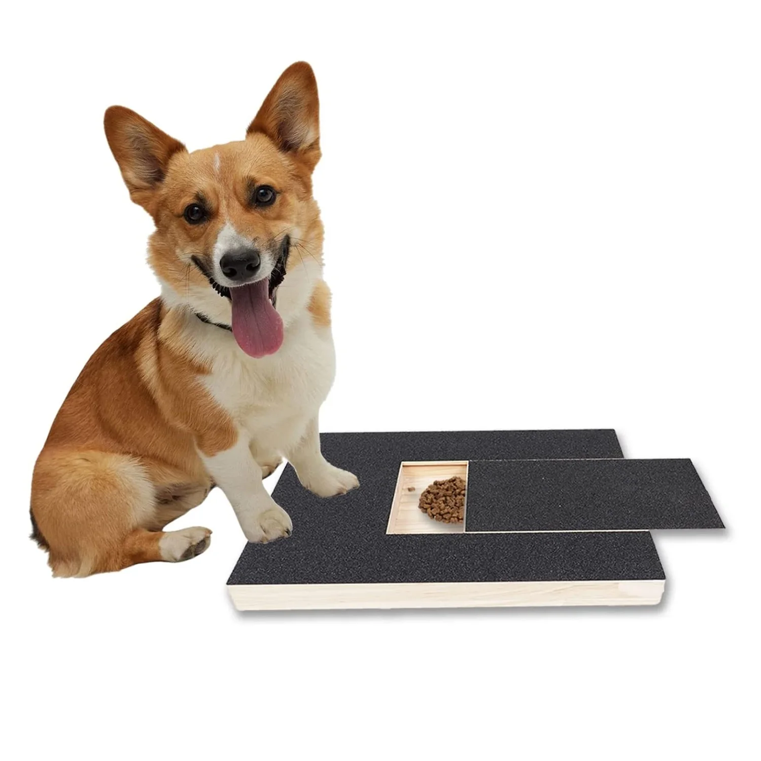 Custom Pulleable Bamboo Dog Nail File Board with Treat Box