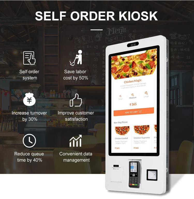 Self-service Restaurant Ordering Kiosk - LIEN POS Monitor